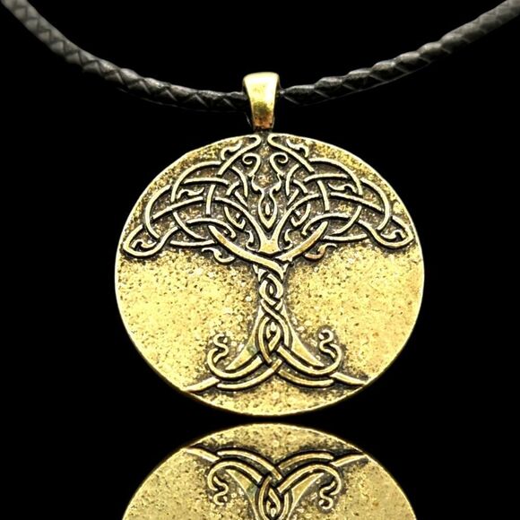 Viking Jewelry | Accessories | Antiquegold Finish Viking Tree Of Life ...